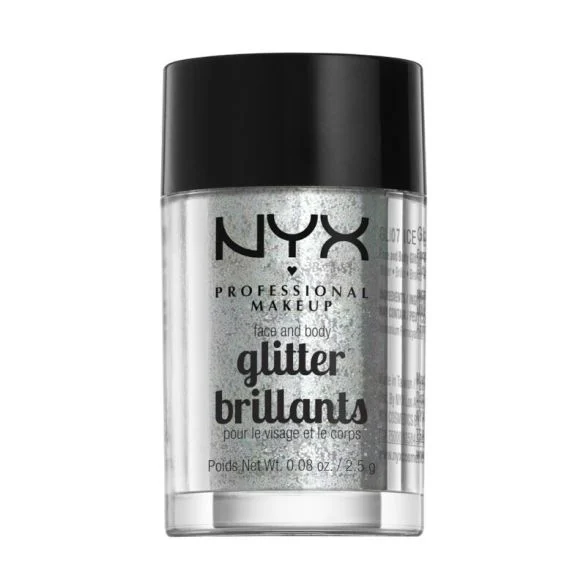 NYX Professional Makeup Gliter za lice i telo 07-Ice