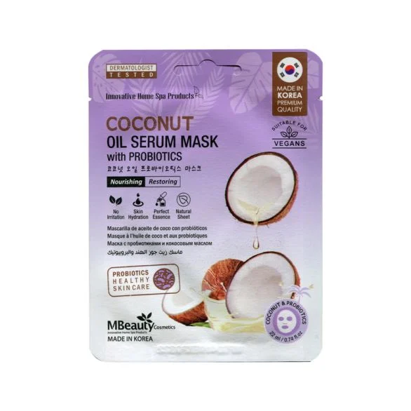 MBeauty sheet maska za lice sa serumom kokosovog ulja 22ml