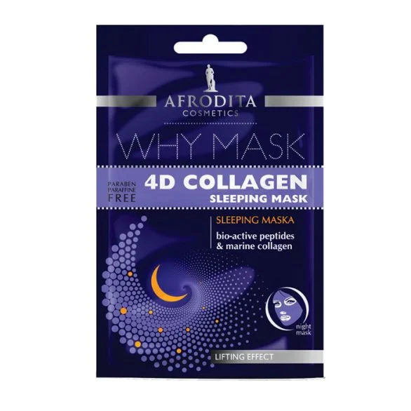Afrodita 4D Collagen Sleeping maska za lice 2x6ml