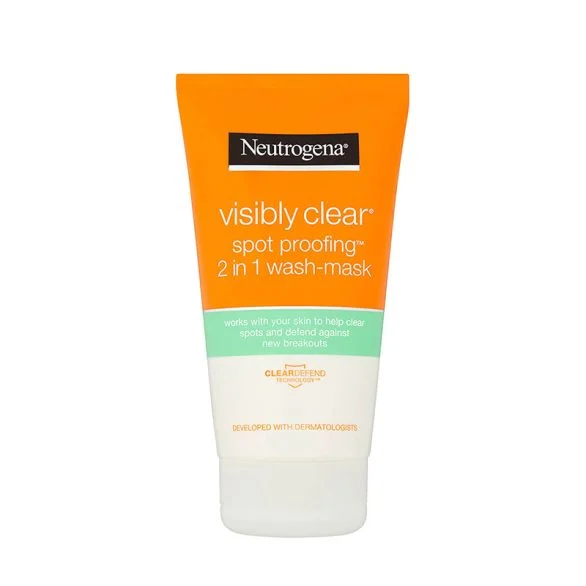 Neutrogena Visibly Clear 2 in 1 Wash Mask maska i gel za čišćenje lica 150 ml