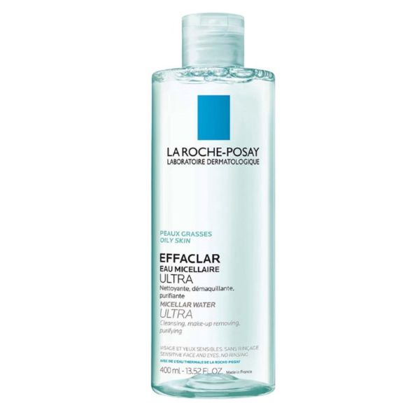 La Roche-Posay EFFACLAR Micelarna voda za čišćenje kože i uklanjanje šminke, masna i osetljiva koža, 400 ml