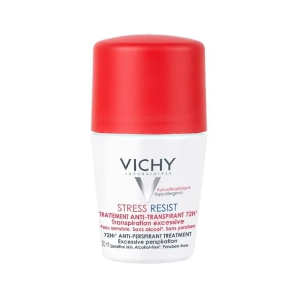 Vichy Deodorant Stress resist roll-on dezodorans za regulacju prekomernog znojenja 72h, 50 ml