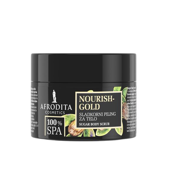 Afrodita Spa nourish gold šećerni piling za telo 175g