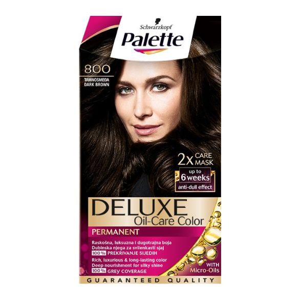 Palette Deluxe boja za kosu 800 Tamno smeđa