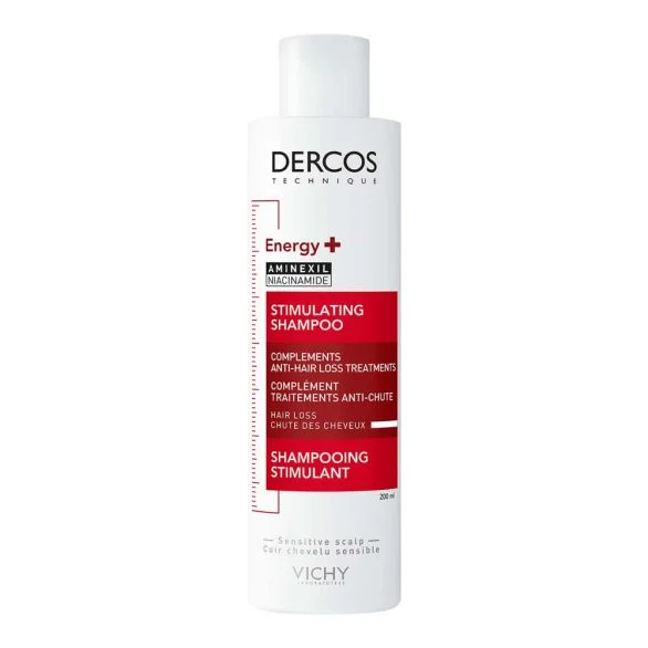 Vichy Dercos Energetski šampon protiv gubitka kose sa aktivnim sastojkom aminexilom i Vitaminima PP, B5 I B6, 200 ml