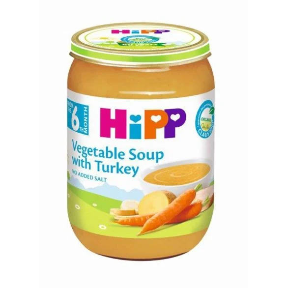 HIPP Supa od povrća sa ćuretinom 190g 6M+
