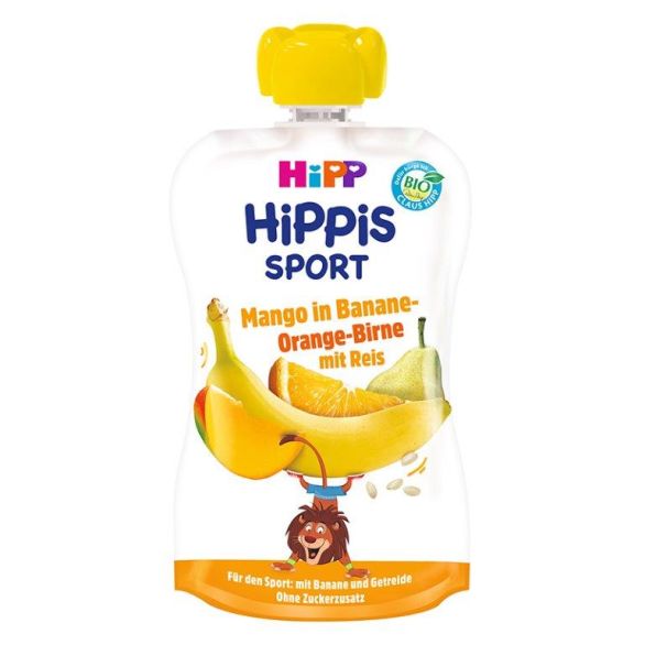 HIPP Sport-Banana, pomorandža, kruška sa pirinčanim brašnom 120g 12M+