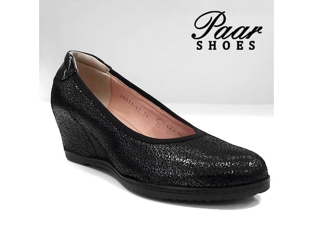 `PAAR` crna cipela lomljeni lak
