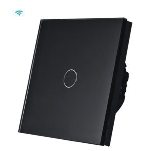 Wifi prekidač, stakleni panel – 1 taster bela, krem i crna boja