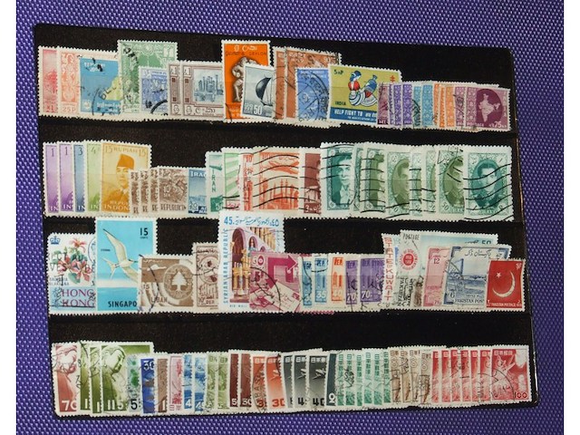 100 Poštanskih Maraka AZIJA (ŽIGOSANO)