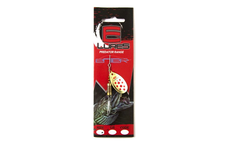 Enter E LURES SPINNER NR5 GOLD RED