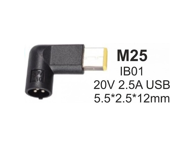 NPC-IB01 (M25) Gembird konektor za punjac 45W-20V-2.25A, USB PIN