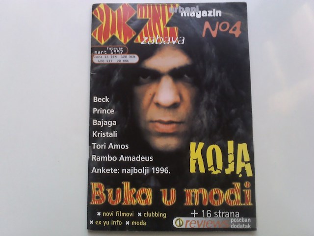 Časopis XZ ZABAVA br. 4, februar/mart 1997.