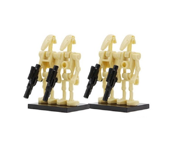 Lego star wars roboti 4 komada bež boje