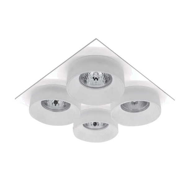 SA-045/4 PETOSTRUKI DOWNLIGHT KVADRATNI BIJELI/BIJELI