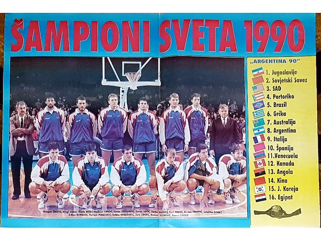 Poster Košarkaške Reprezentacije Jugoslavije (KOŠ)