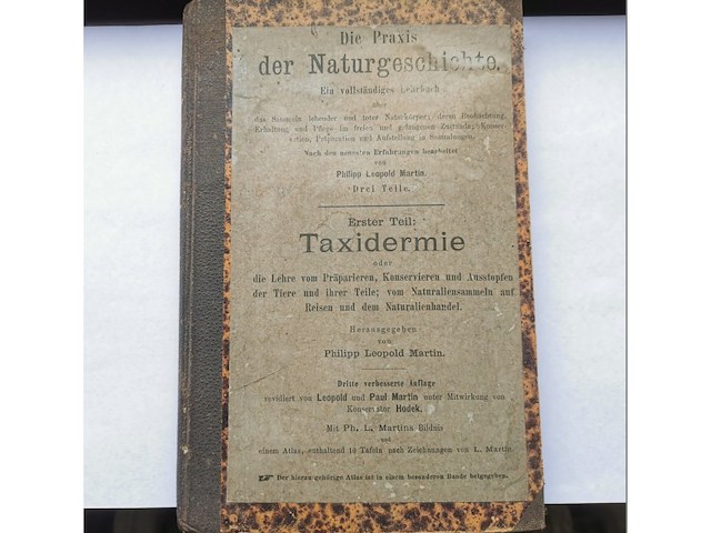 Die praxis der Naturgeschichte, Taxidermie, 1886