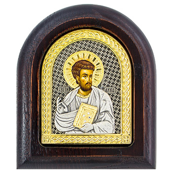 Ikona Sveti Luka pozlaćena 11x9cm