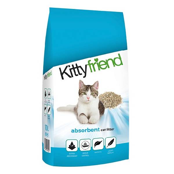 Sanicat KittyFriend Absorbent, upijajući posip napravljen od 100% prirodne gline - 30l