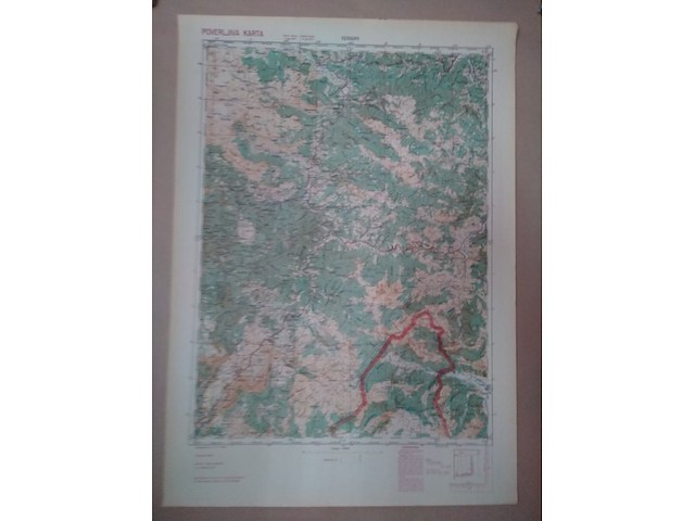 Topografska karta Kolašin, Poverljiva karta