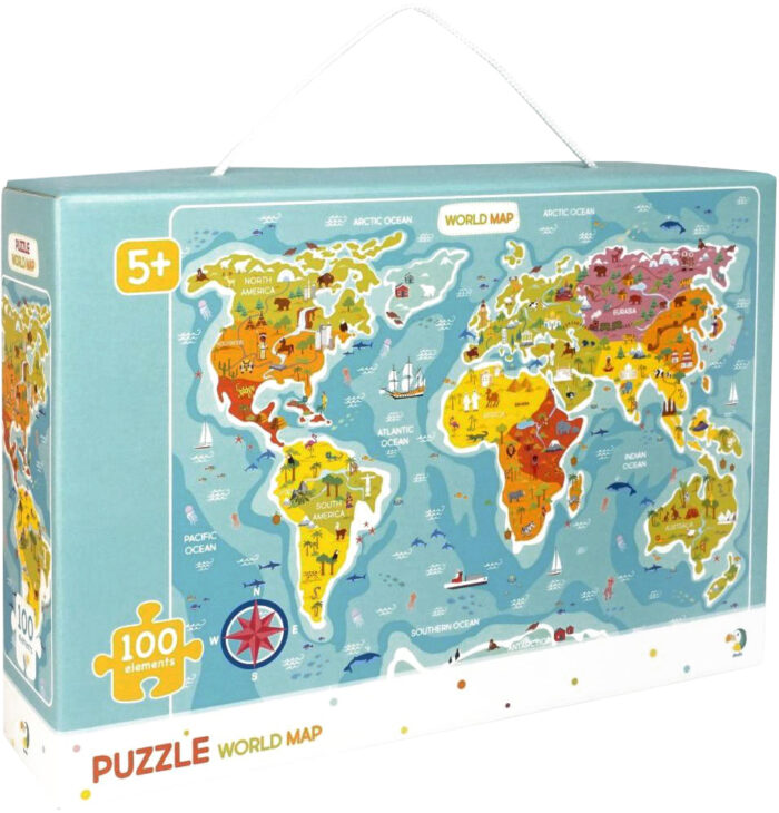 Dodo Puzzle Mapa Sveta – 100 delova