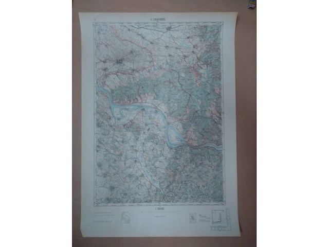 Topografska karta Veliko Gradište