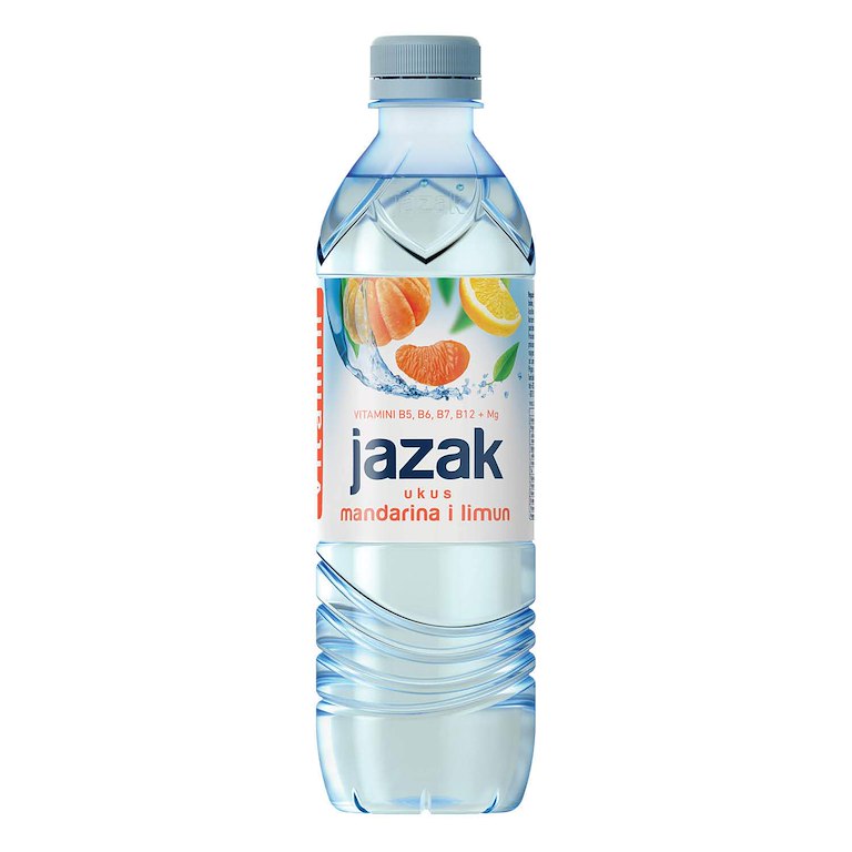 Jazak voda vitamin b + mg mandarina & limimun pet 0.5l jazak