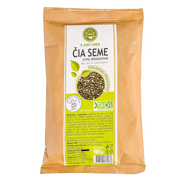 Lučar čia seme organic 100g lučar