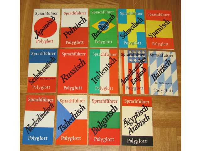 Sprachführer Polyglott -14 knjiga RETKO!!!