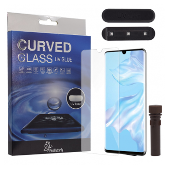 Zastitno staklo UV Glue Full Cover+ lampa za Huawei P30