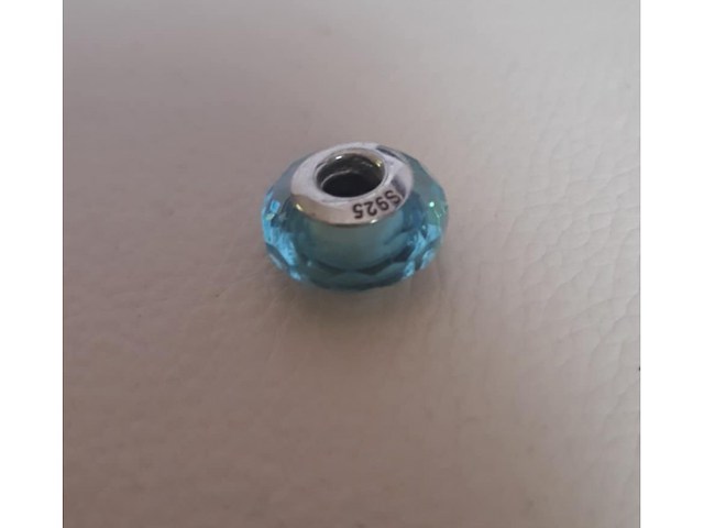 Privezak Murano Blue za pandora narukvicu srebro s925