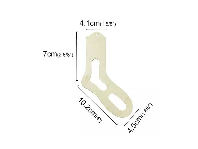 *X616- Drveni šablon za štrikanje dečijih čarapa/komad
