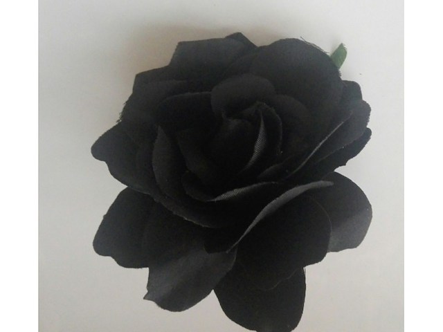 *U355- Ruža, tekstil,crna  10cm/kom