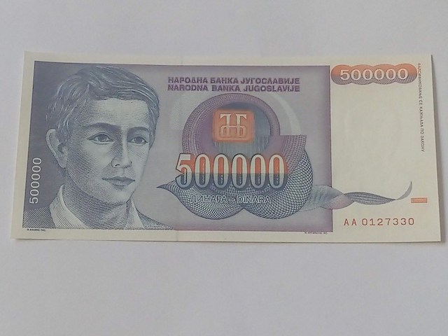 500 000 Dinara 1993.g - SRJ - Kopaonik - ODLIČNA -