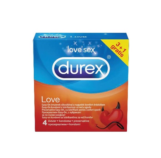 Durex love sex kondomi 3+1 gratis