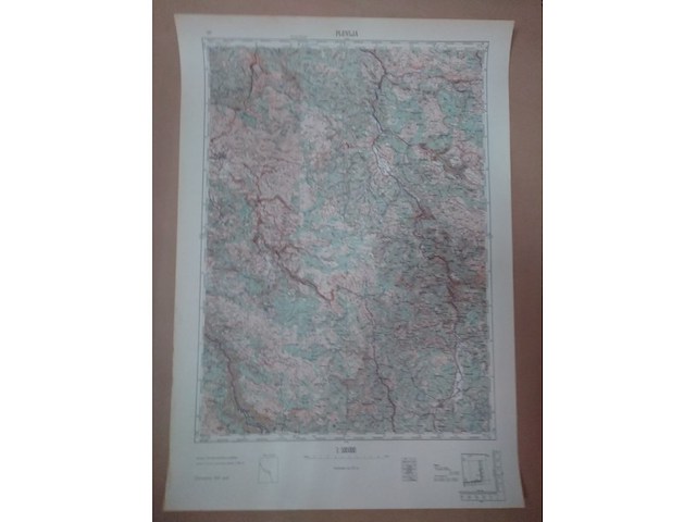 Topografska karta Pljevlja