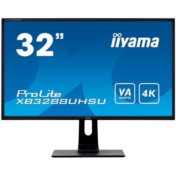 IIYAMA XB3288UHSU-B1 32 4K VA monitor 3ms 178178Signal input HDMI x2 (v.2.0) DisplayPort x1 (v.1.2) USB HUB x2 (v.3.0 (x1 charger)) HDCP, Headphone connector ( XB3288UHSU-B1 )