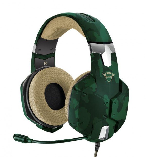 Trust slušalice GXT 322C Carus Jungle Camo, gaming, maskirno-zelene' ( '20865' )