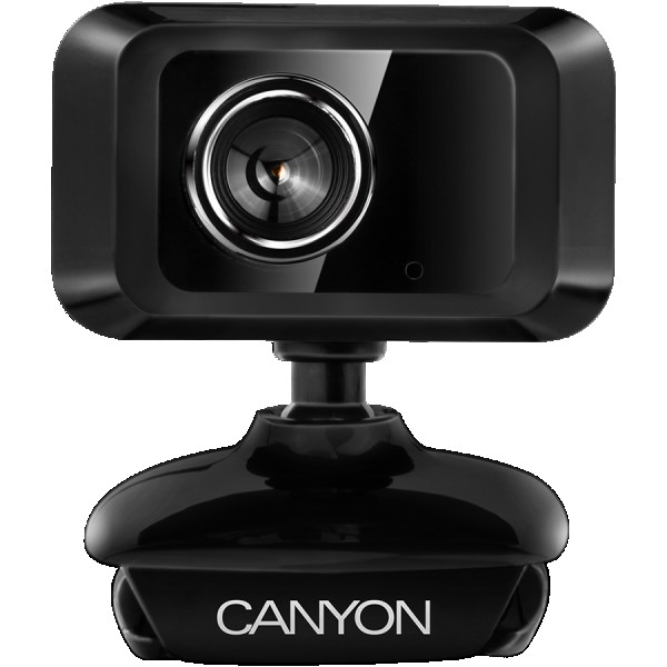 CANYON Enhanced 1.3 Megapixels resolution webcam with USB2.0 connector, viewing angle 40°, cable length 1.25m, Black, 49.9x46.5x55.4mm, 0.065kg ( CNE-CWC1 )