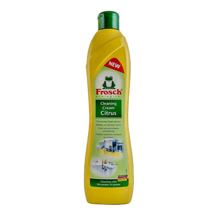 Frosch cleaning cream sredstvo za čišćenje kupatila i kuhinje sa mirisom limuna 500ml
