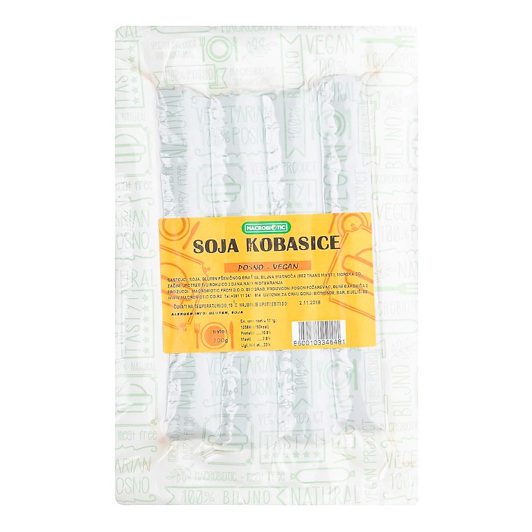 Macrobiotic soja kobasice 200g Macrobiotic