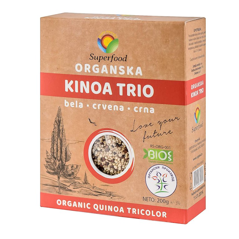 Organic kinoa trio 200g organic