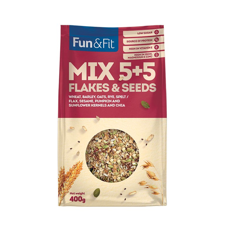 Fun&fit pahuljice mix 5+5 400g fun&fit