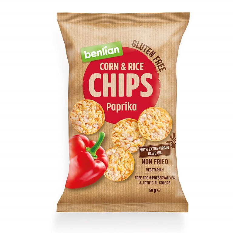 Benlian food čips chips paprika 50g benlian food