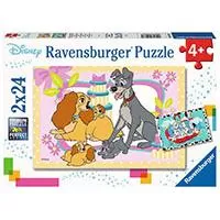 Puzzle 2x24 dela Diznijeve omiljene kuce Ravensburger 05087