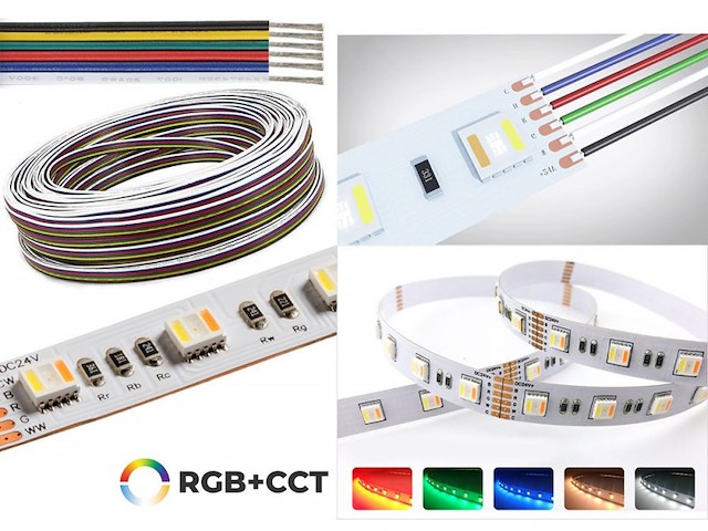 Originalni kabl za RGB+CCT Led Traku - 6 zila 1 Metar