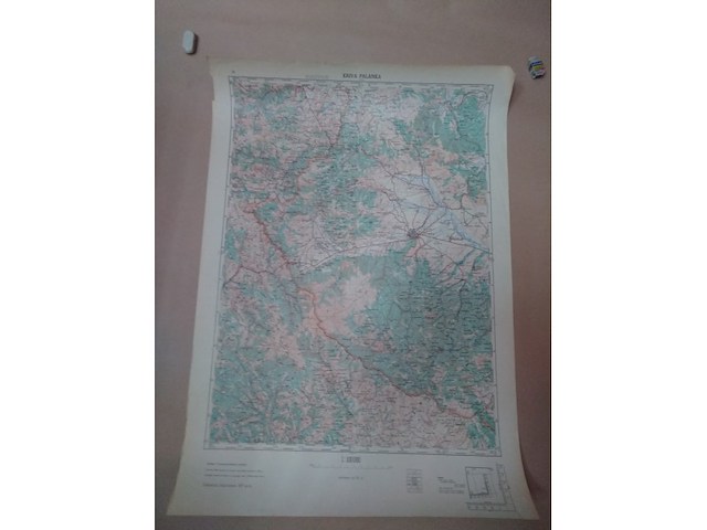 Topografska karta Kriva Palanka