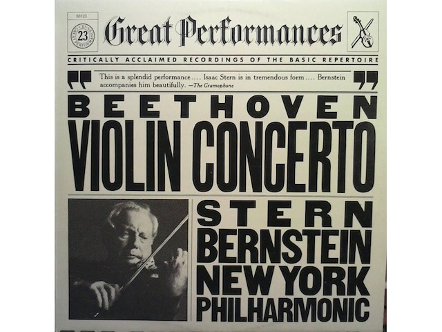 Beethoven* - Stern*, Bernstein*, New York Philharmonic*