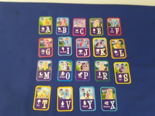 Magneti My Little Pony Engleski alfabet slova komad