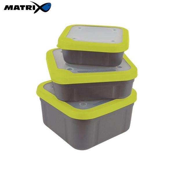 Matrix Kutija za mamce Solid Top Bait Boxes Grey/Lime Vakum